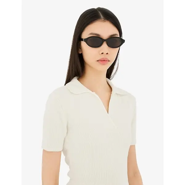 RETROSUPERFUTURE Parola Oval-frame Sunglasses - Black