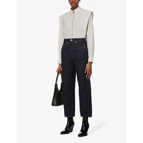 Whistles Authentic High-rise Straight-leg Jeans