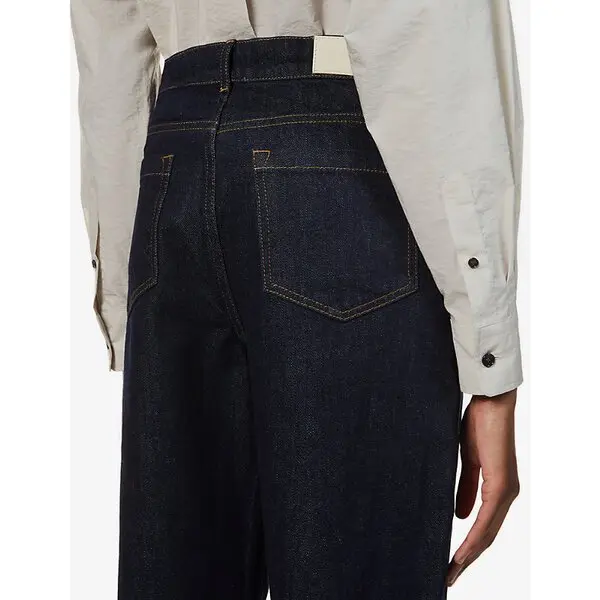 Whistles Authentic High-rise Straight-leg Jeans