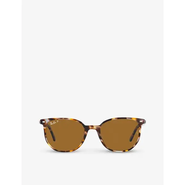 Ray-ban Geometric-frame Acetate Sunglasses - Brown