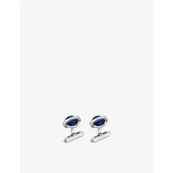 Cartier Ballon Bleu De Palladium-plated Sterling- Cufflinks - Silver