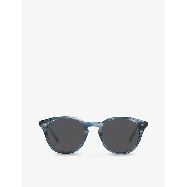 Oliver Spencer Round-frame Acetate Sunglasses - Blue