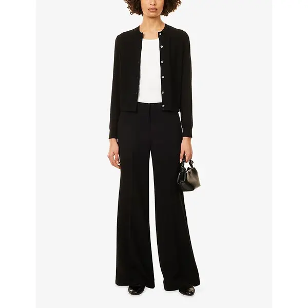 Theory Fluid Flared-leg Woven Trousers