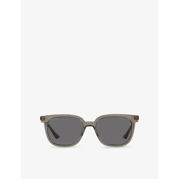 Gucci Gg1493s Square-frame Sunglasses - Brown