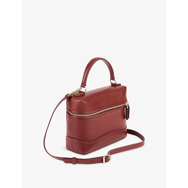 Sandro Leather Top-handle Bag - Brown