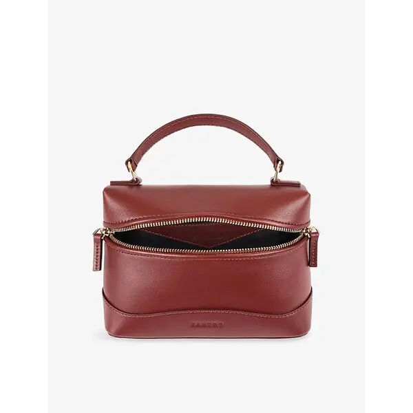 Sandro Leather Top-handle Bag - Brown