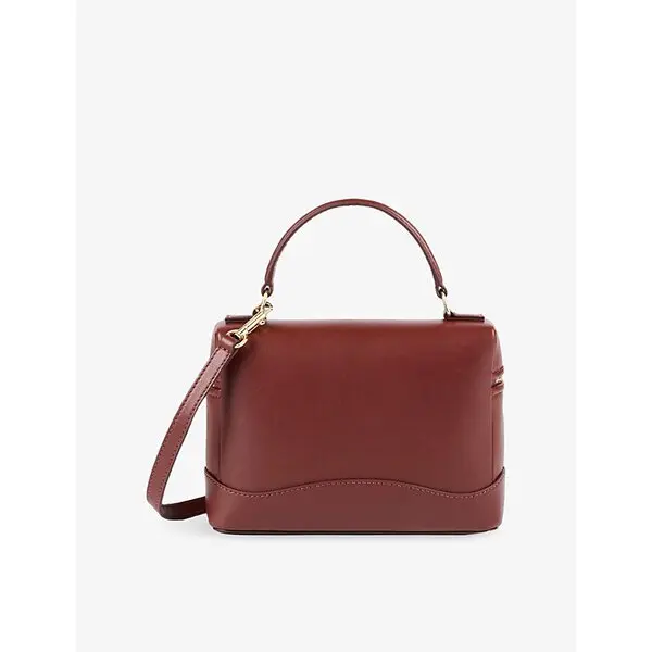 Sandro Leather Top-handle Bag - Brown