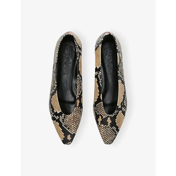 AeydĒ Betty Leather Ballet Flats