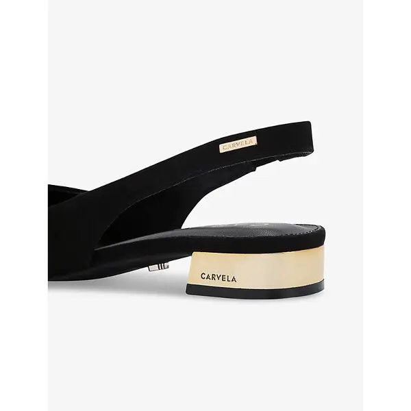 Carvela Amelia Sling-back Faux-leather Pumps - Black