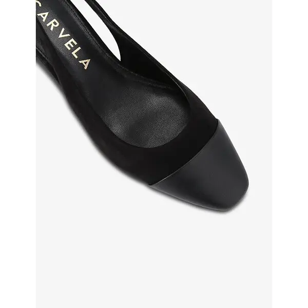 Carvela Amelia Sling-back Faux-leather Pumps - Black