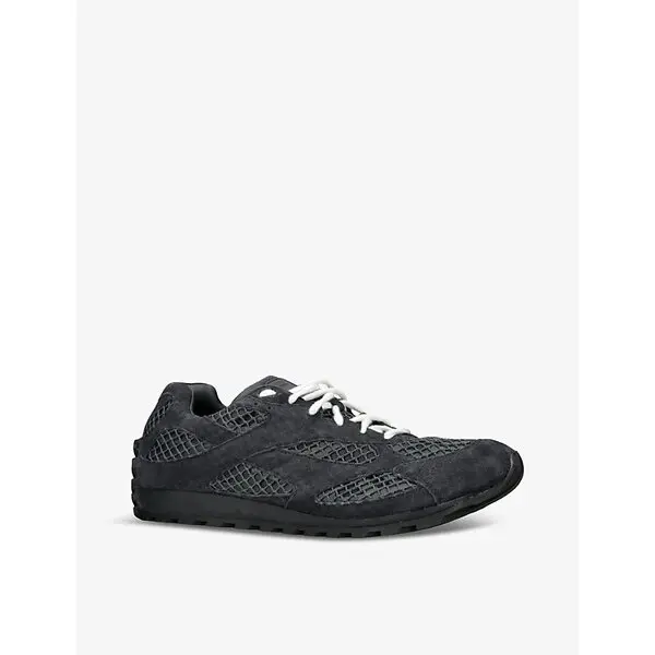 Bottega Veneta Orbit Suede And Mesh Low-top Sneakers