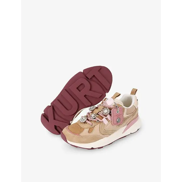 Kurt Geiger Suede And Mesh Trainers