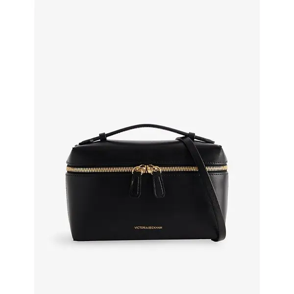 Victoria Beckham Vanity Crossbody Leather Bag - Black