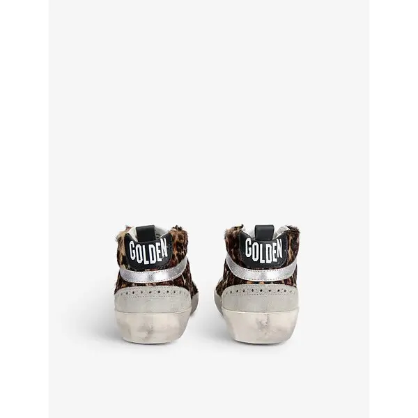 GOLDEN GOOSE Mid Star Leather Trainers - Dk.brn Com