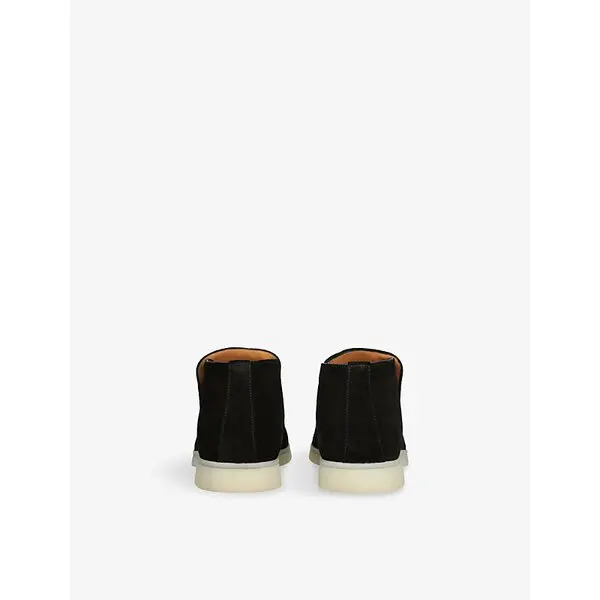 AURELIEN City Suede Loafers - Black
