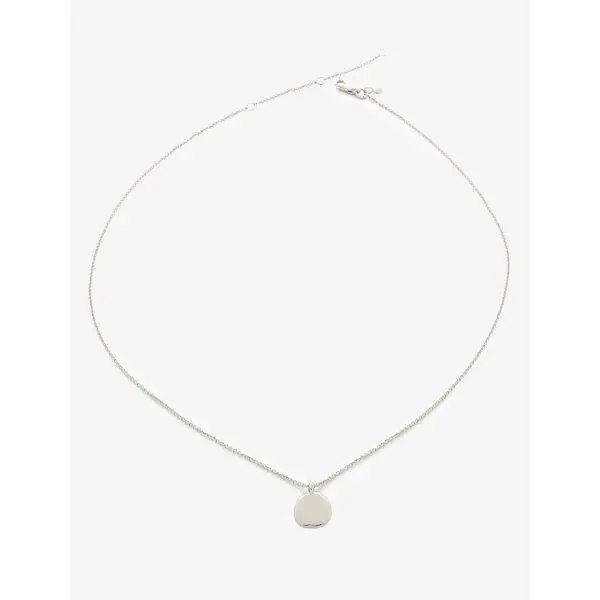 Monica Vinader Sterling Siren Petal Pendant Chain Necklace - Silver