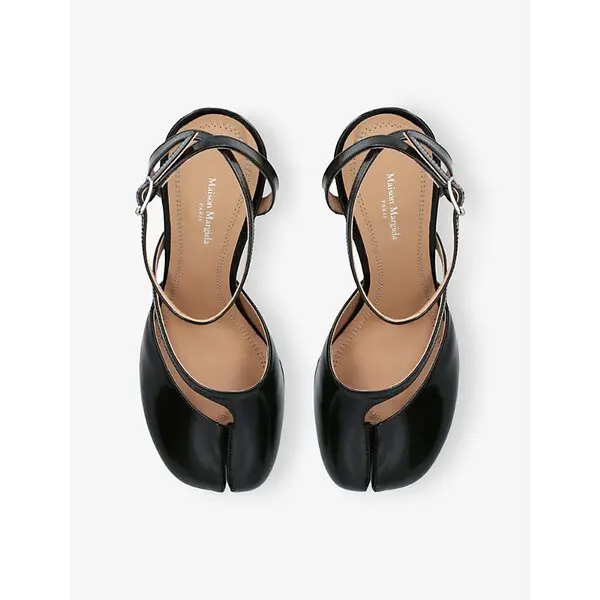 MAISON MARGIELA Tabi Split-toe Heeled Leather Courts