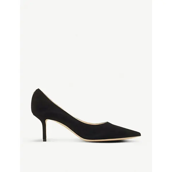 JIMMY CHOO Love 65 Suede Court Shoes - Black