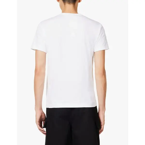 Play Comme Des Garcon Small Black Heart Brand-appliqué Cotton-jersey T-shirt