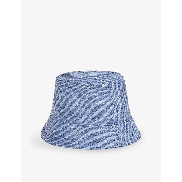 Marni Raffia-effect Woven Bucket Hat - 00b48