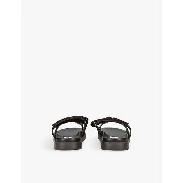 Steve Madden Missile Leather Sandals - Bronze