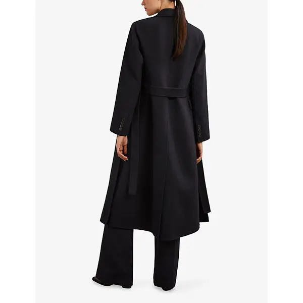 REISS Brogan Double-breasted Wool-blend Coat