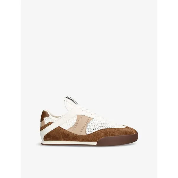 Chloé Kick Brand-patch Low-top Suede Trainers - Brown/oth