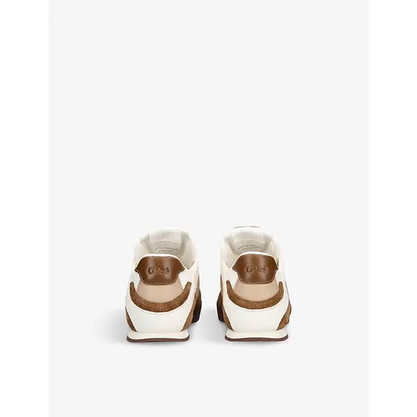 Chloé Kick Brand-patch Low-top Suede Trainers - Brown/oth