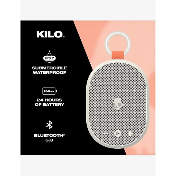 SKULLCANDY Kilo Wireless Portable Speaker - Bone/orange