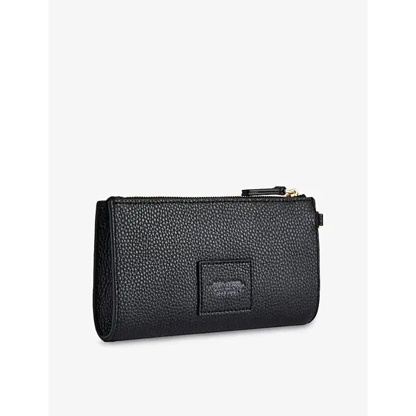 Marc Jacobs Brand-debossed Leather Pouch - Black
