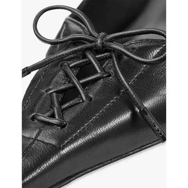 JIMMY CHOO Scarlett 95 Leather Heels - Black