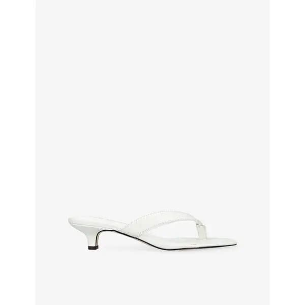 Steve Madden Tracie Leather Heeled Sandals - White