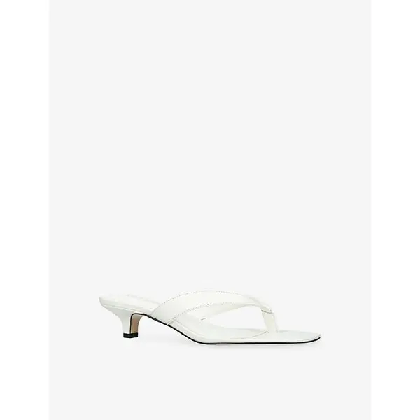 Steve Madden Tracie Leather Heeled Sandals - White