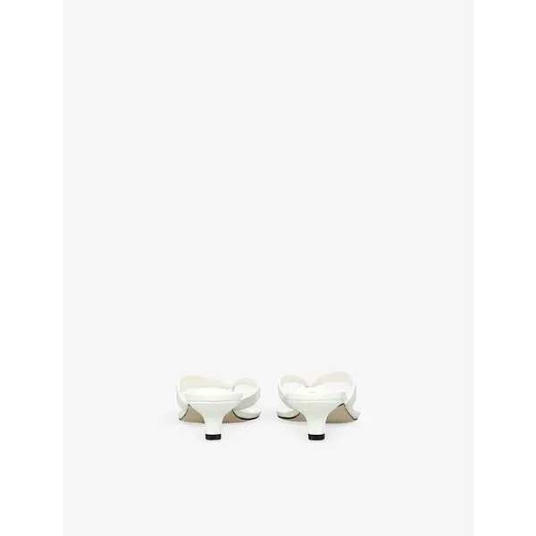 Steve Madden Tracie Leather Heeled Sandals - White
