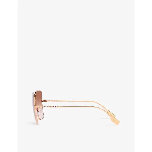 Burberry Be3133 Daphne Square-frame Sunglasses - Gold