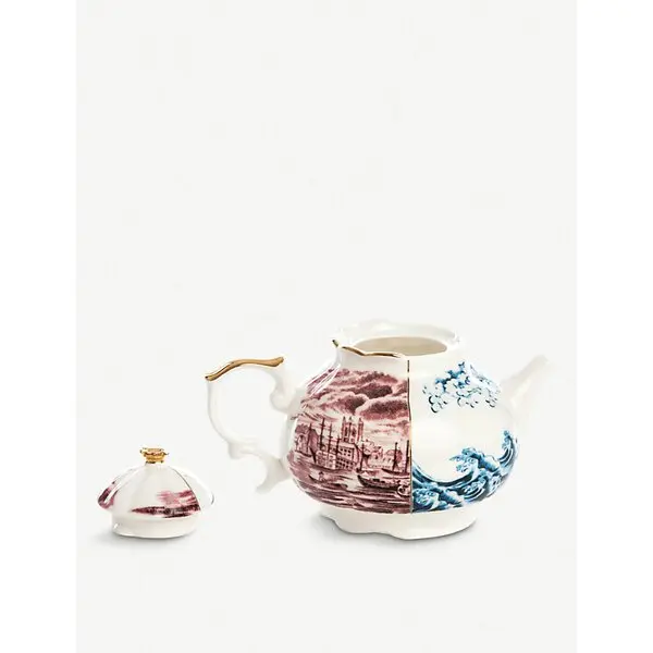 SELETTI Smeraldina Hybrid Printed Porcelain Teapot - One-color