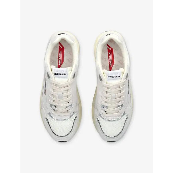 AUTRY Hyperway Suede And Mesh Trainers - White/oth