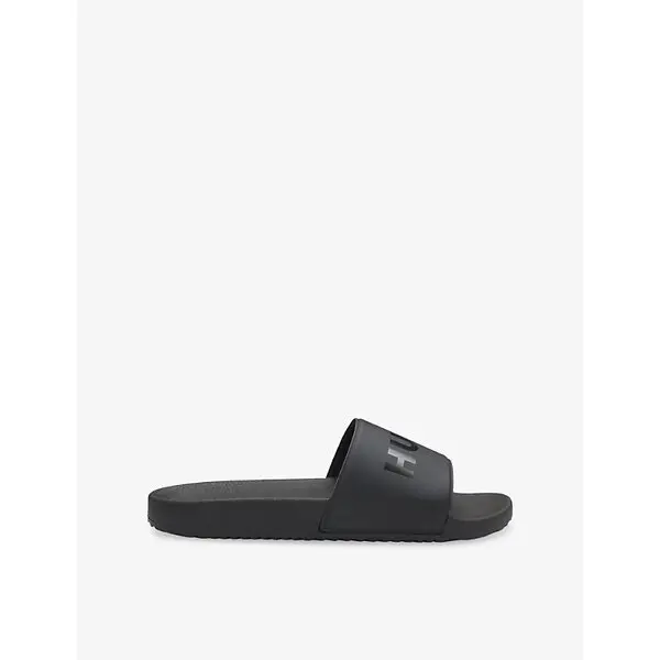 Hugo Branded Woven Sliders