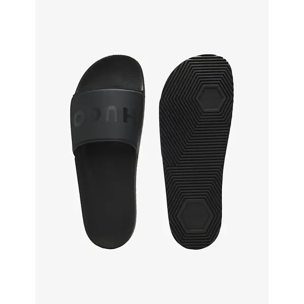 Hugo Branded Woven Sliders
