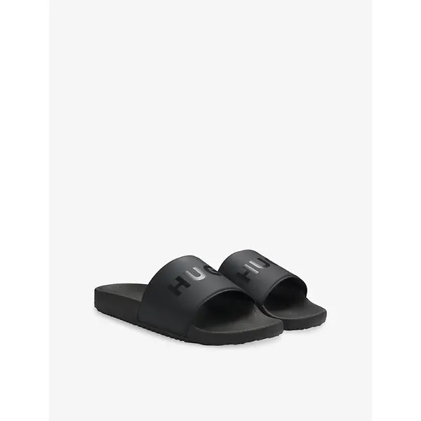 Hugo Branded Woven Sliders