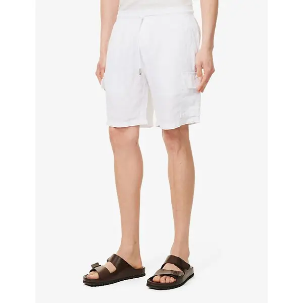 Vilebrequin Baie Drawstring-waist Linen Shorts - Blanc