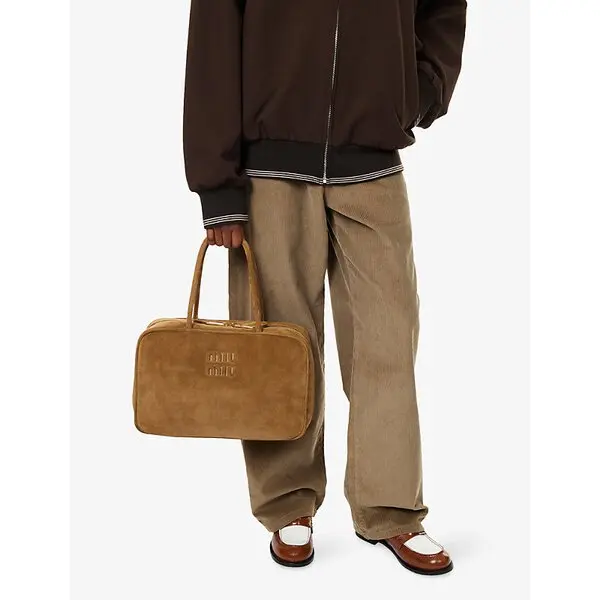 Miu Miu Beau Suede Top Handle Bag