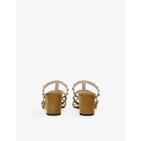 Valentino Garavani Rockstud 60 Suede Heeled Mules - Mult/other