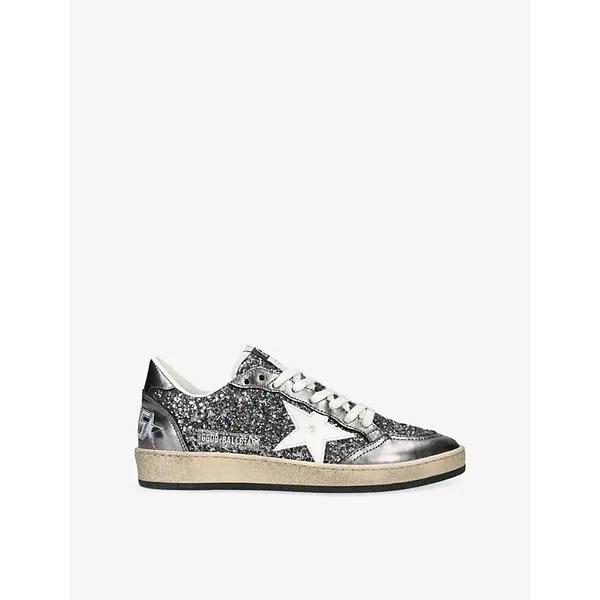 GOLDEN GOOSE Ball Star Leather Trainers - Grey/m.cmb