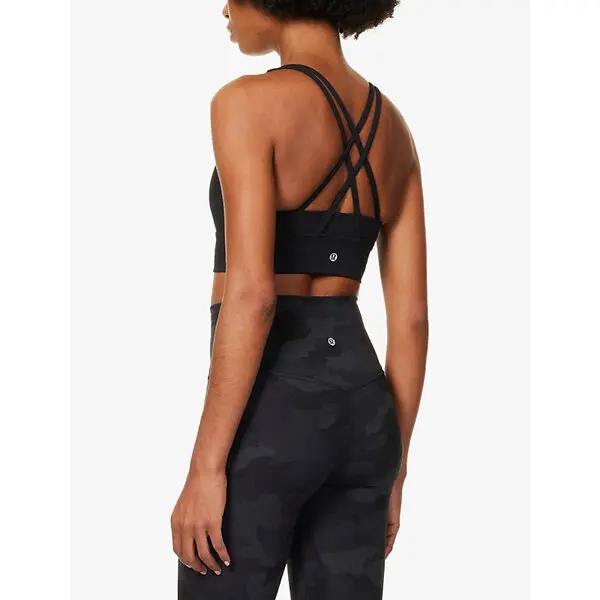 Lululemon Energy Cross-over Back Stretch-jersey Bra