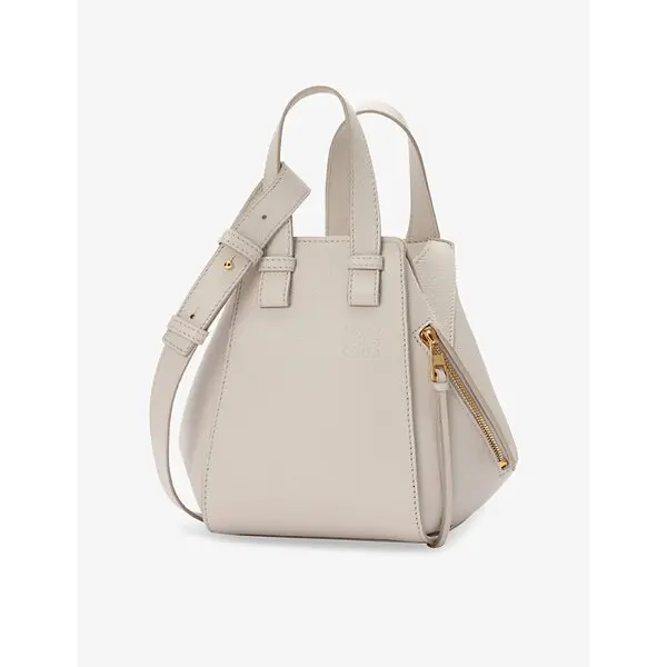 Loewe Hammock Compact Top-handle Bag - Light Ghost