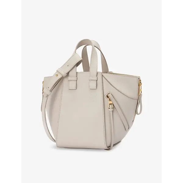 Loewe Hammock Compact Top-handle Bag - Light Ghost