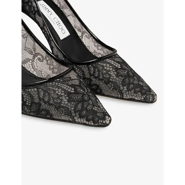 JIMMY CHOO Romy 85 Lace Pumps - Black