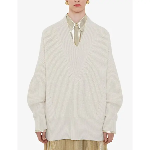 JOSEPH Ribbed Cashmere-blend Jumper