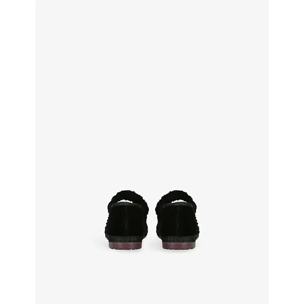 FLABELUS Mafalda Scrunched-strap Ballet Flats - Black